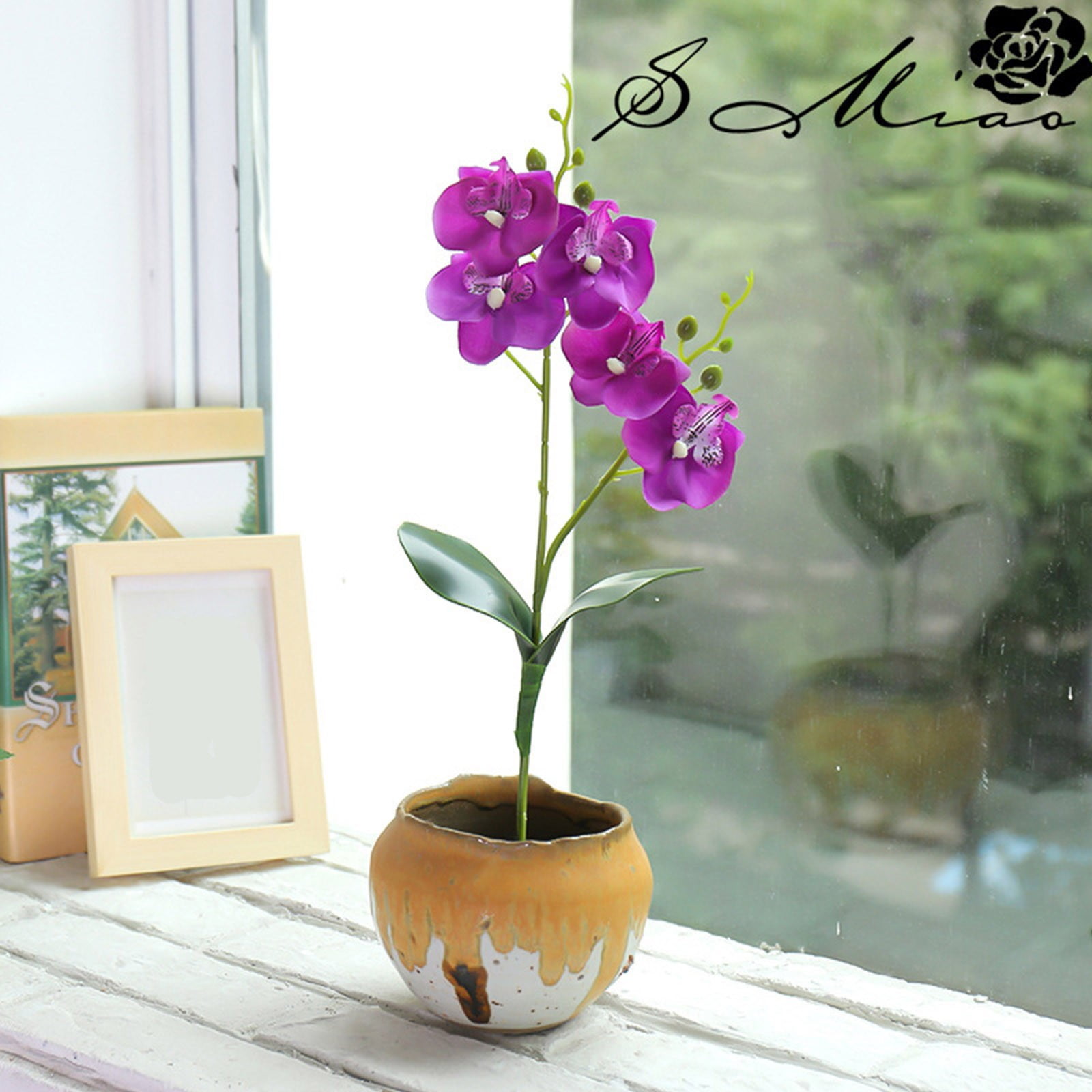 Artificial Flowers Outdoor UV Resistant Plants Plastic-Greenery ...