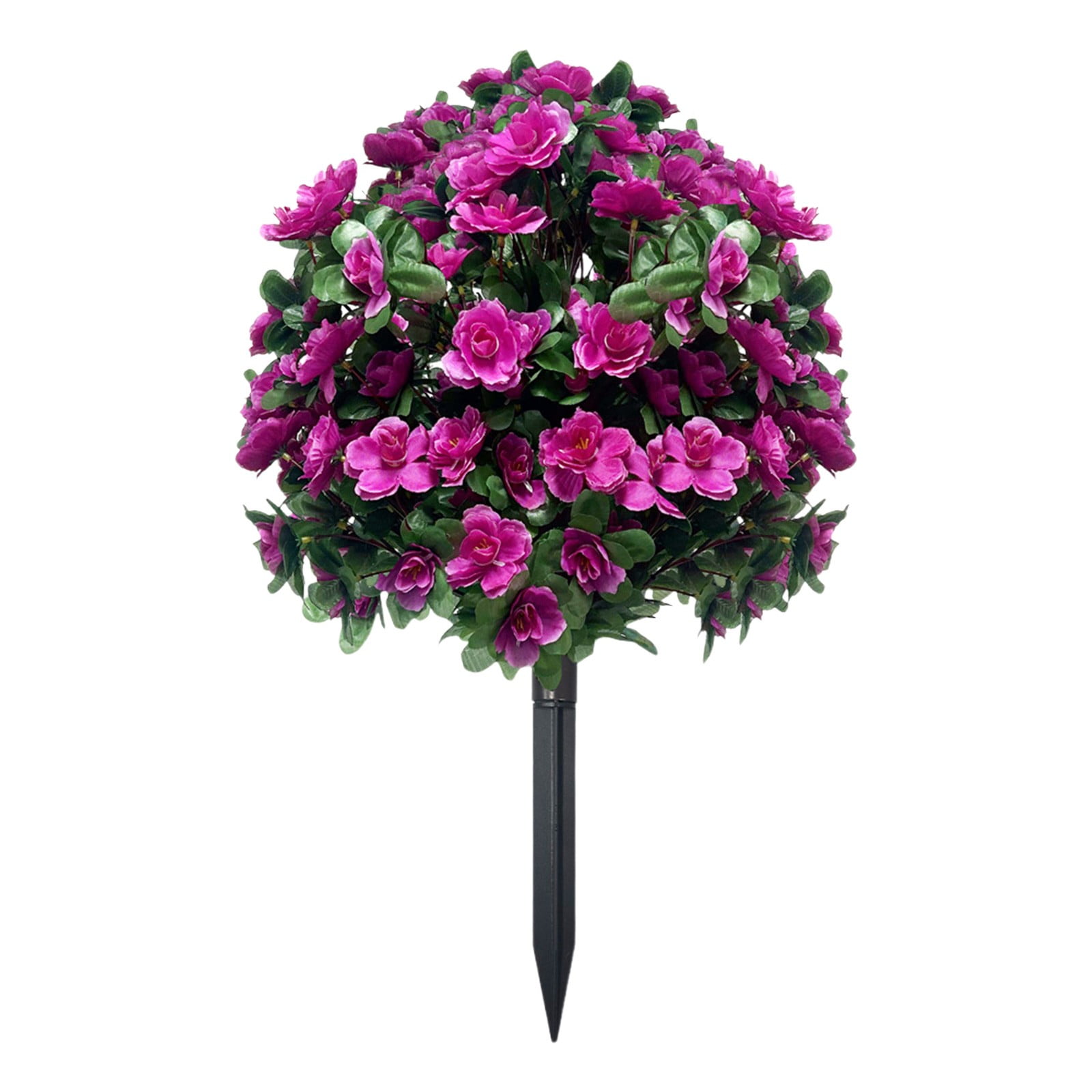 Artificial Flowers for Outdoors, 21.65in Fake Flowers Azalea Flowers ...
