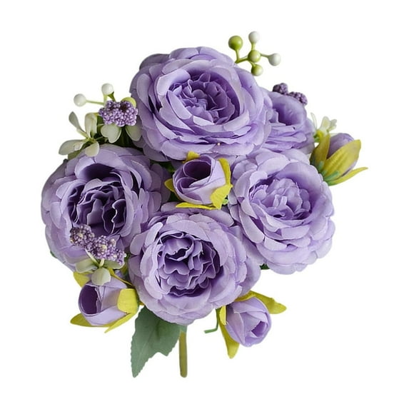 Artificial Flowers for Outdoors 5 Branches Philippos Rose Bouquet ...