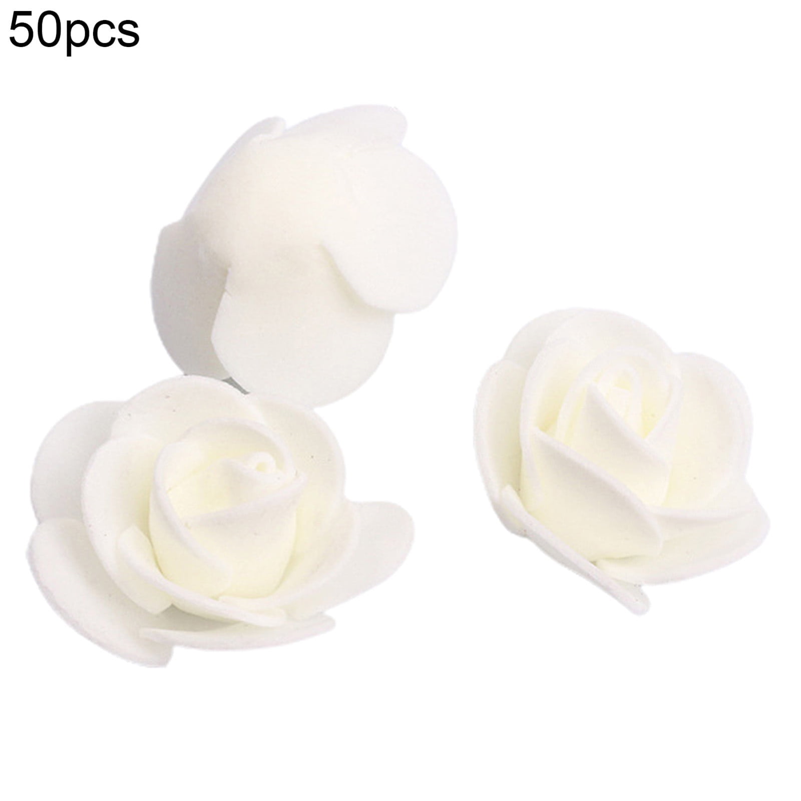 Artificial Flowers for Outdoors 50PCS Fake Flower Heads for Crafts PE ...