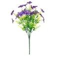 Artificial Flowers for Outdoors,7-Branch Eucalyptus and Violet Bundle ...