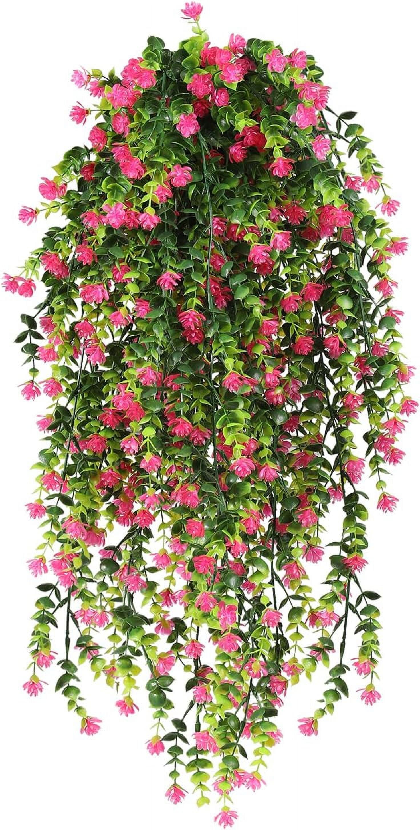 Artificial Flowers for Outdoors Plants Fake Plants Uv Resistant Faux ...