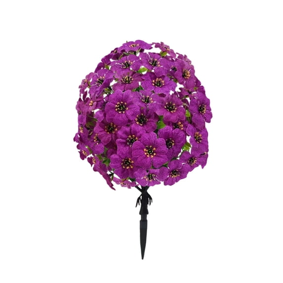 Artificial Flowers for Outdoors, UV Resistant Faux Plastic Flowers for ...