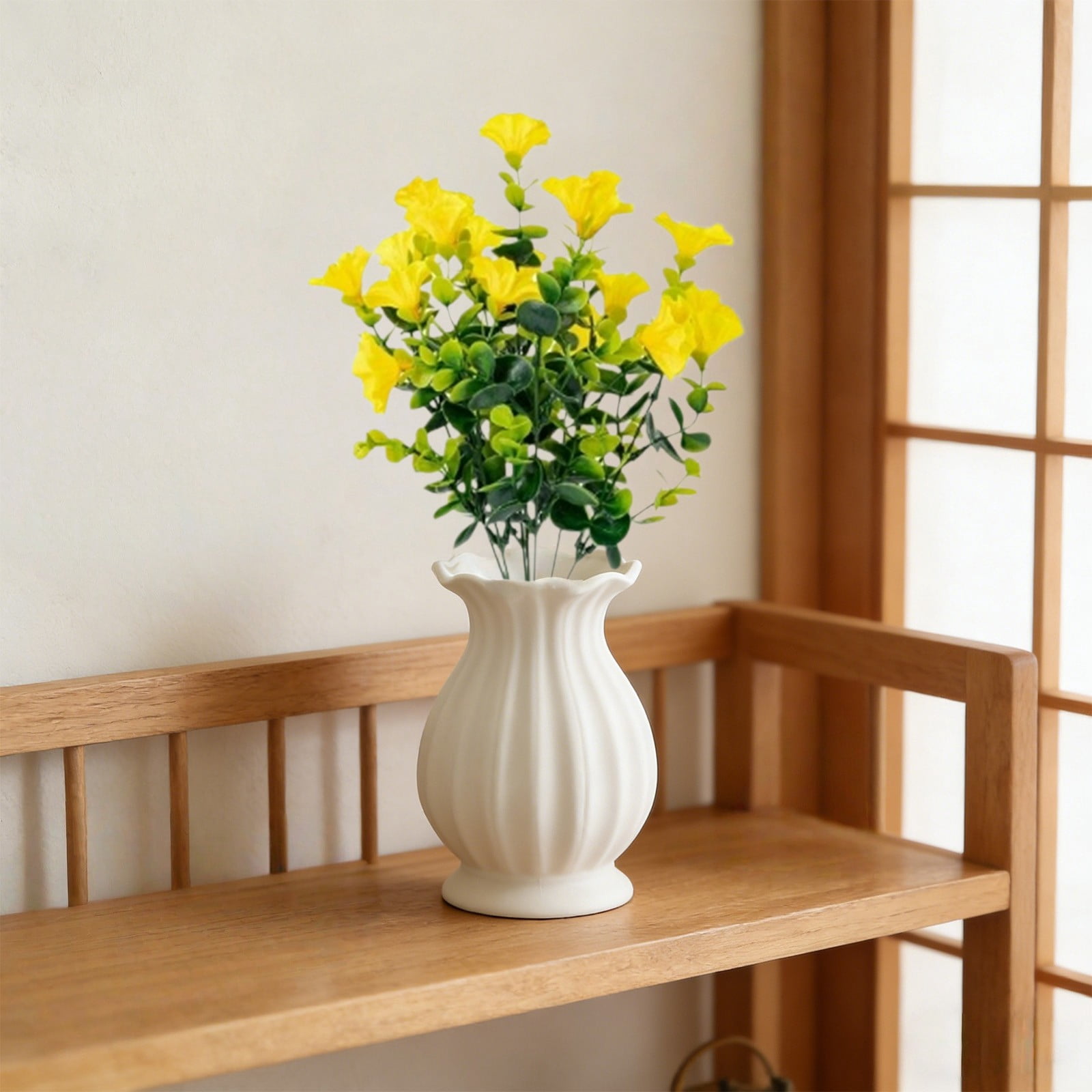 Artificial Flowers for Outdoors – UV Resistant Morning Glory, Realistic ...