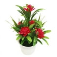 Artificial Flowers Plant Pot Simulate Fake Plastic Flowers Home Office ...