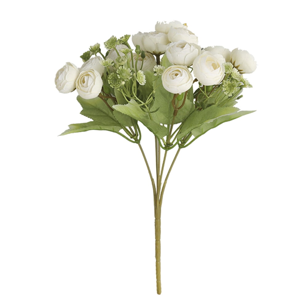 Artificial Flowers Plastic Flower Outdoor Faux flower 15 Rose flower ...