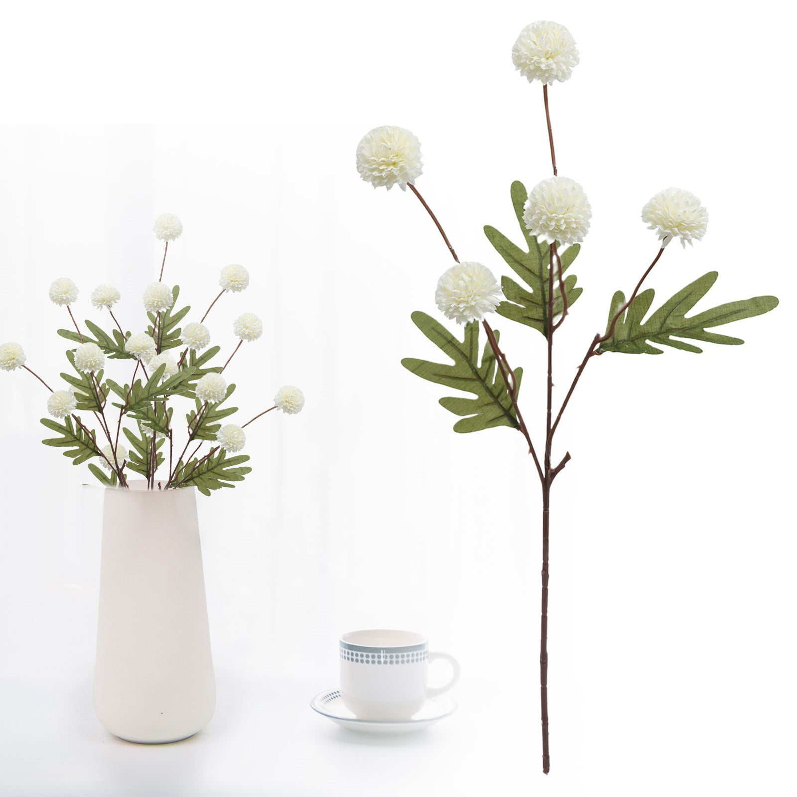 Artificial Flowers, Pompon, Chrysanthemum, Small Flowers, Realistic ...