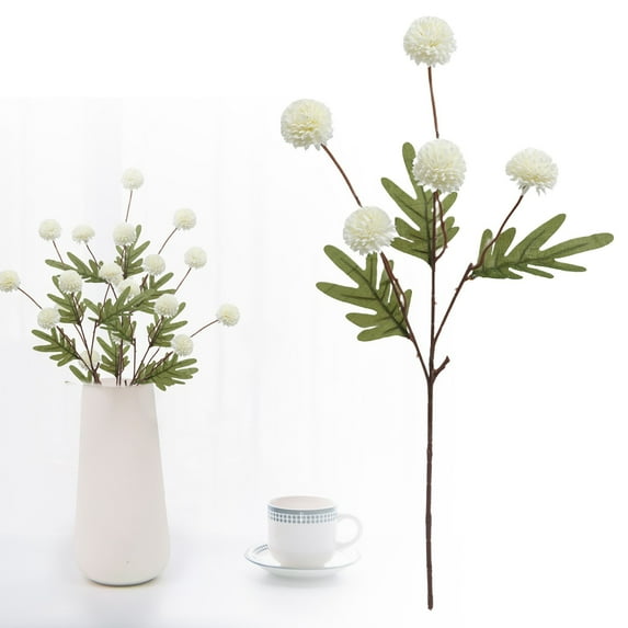 Artificial Flowers, Pompon, Chrysanthemum, Small Flowers, Realistic ...