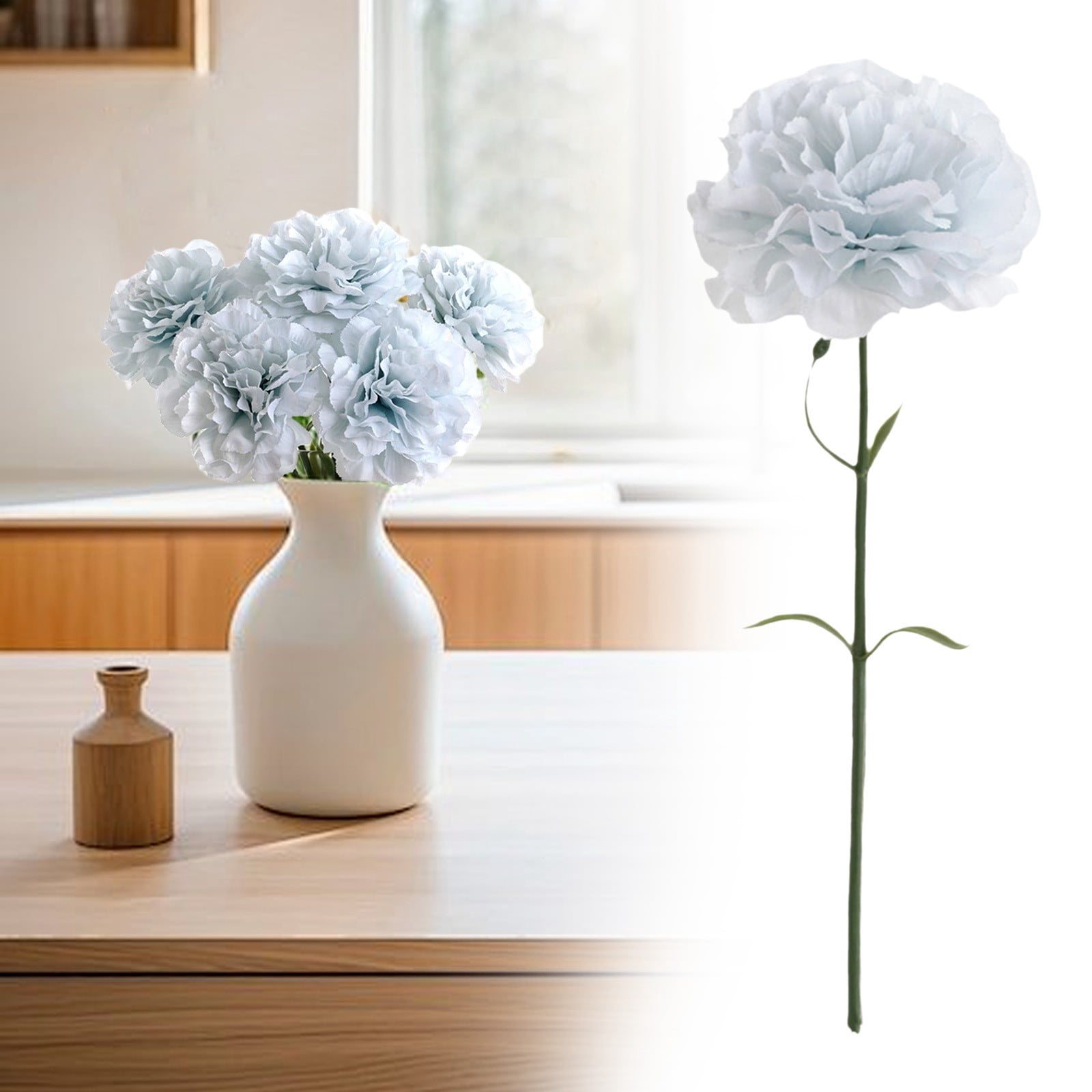 Artificial Flowers,Realistic Artificial Flower Bouquet 27cm Stemless ...
