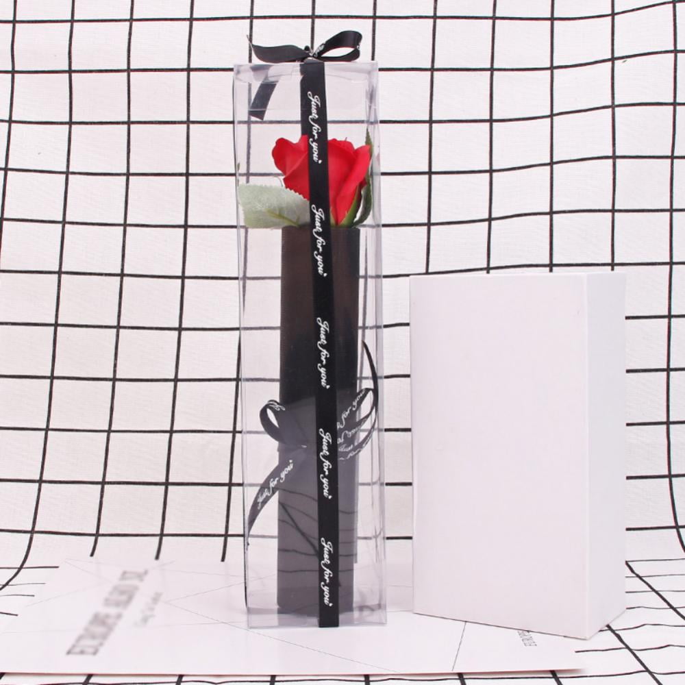 Artificial Flowers Realistic Blossom Roses Single Fake Flower Long Stem ...