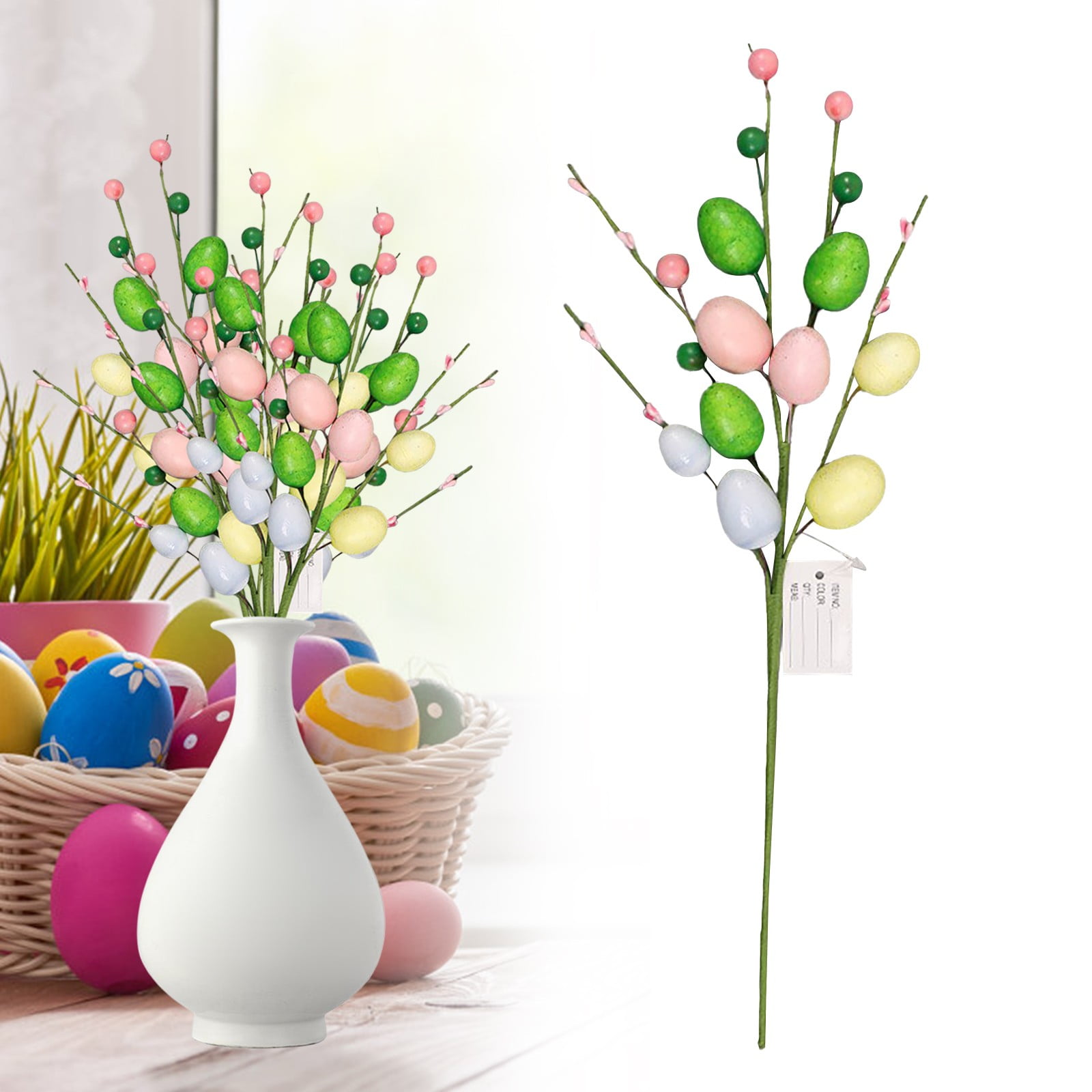 Artificial Flowers - Rosecraft Artificial Easter Flower Easter Colorful ...