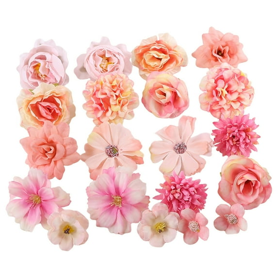 Artificial Flowers Roses Heads for Diy Crafts Home Wedding Decor, Small ...