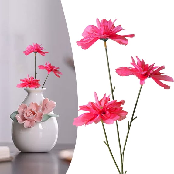 Artificial Flowers,Simulate A 3 Head Happy Flower Wedding With Style ...