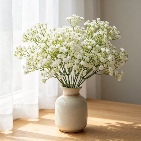 Artificial Flowers, Simulated Gypsophila Silicone Bouquet, Wedding ...
