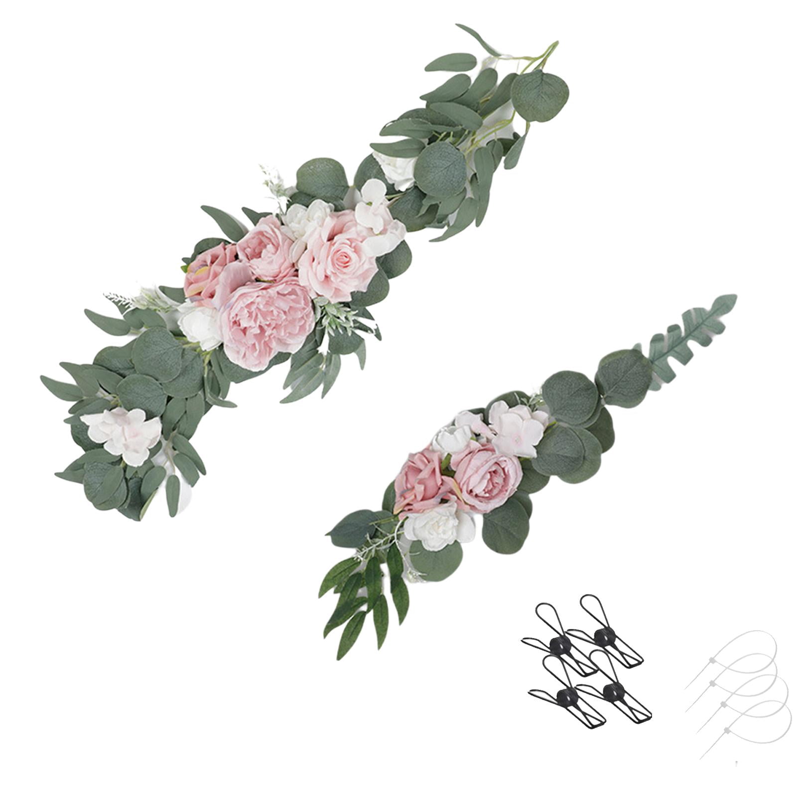 Artificial Flowers Swag Arrangements Handmade Rustic Wall Decorative ...