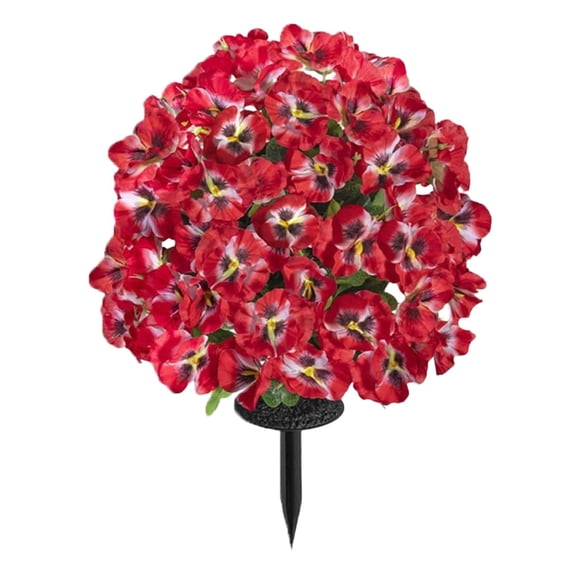 Artificial Flowers Topiary Balls with Ground Spikes,Uv Resistant Faux ...