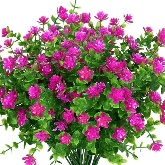 Artificial Flowers UV Resistant Outdoor Fake Flowers Plastic Hanging ...