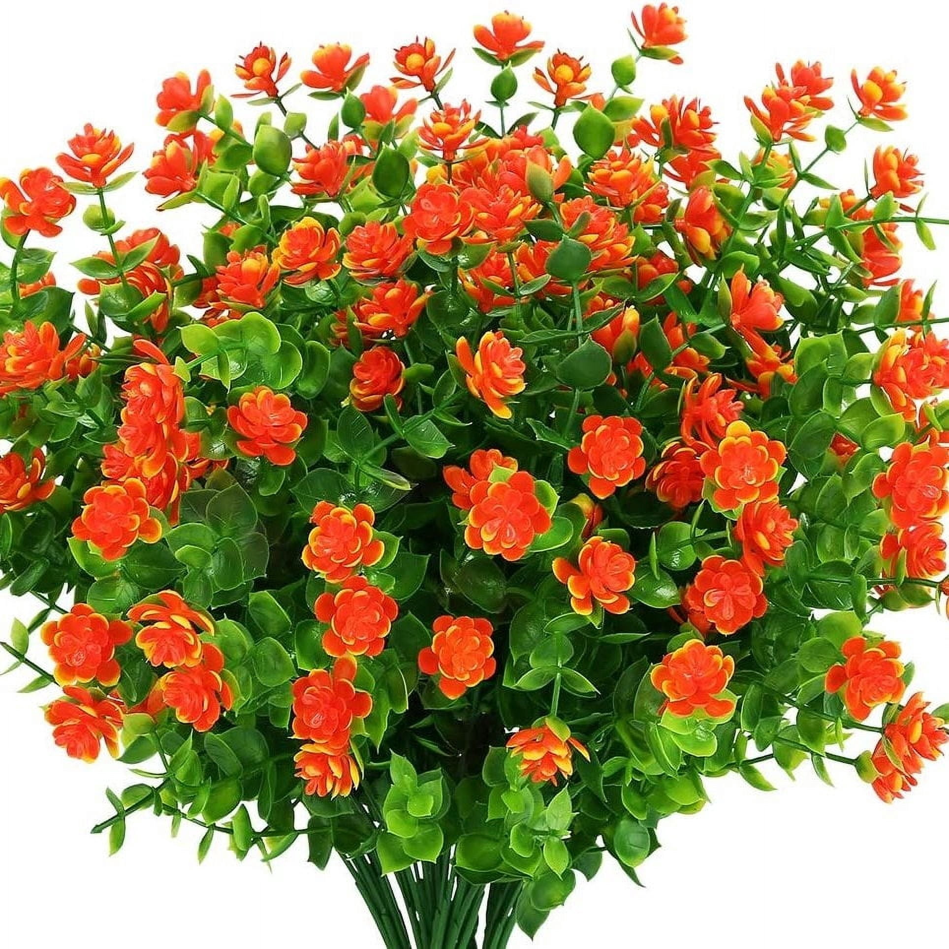Artificial Flowers UV Resistant Outdoor Fake Flowers Plastic Hanging ...