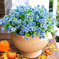 Artificial Flowers UV Resistant Silk Realistic 13 Bundles For Outdoor ...