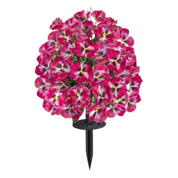 Artificial Flowers & UV Resistant with Ground Spike,Outdoor & Indoor ...