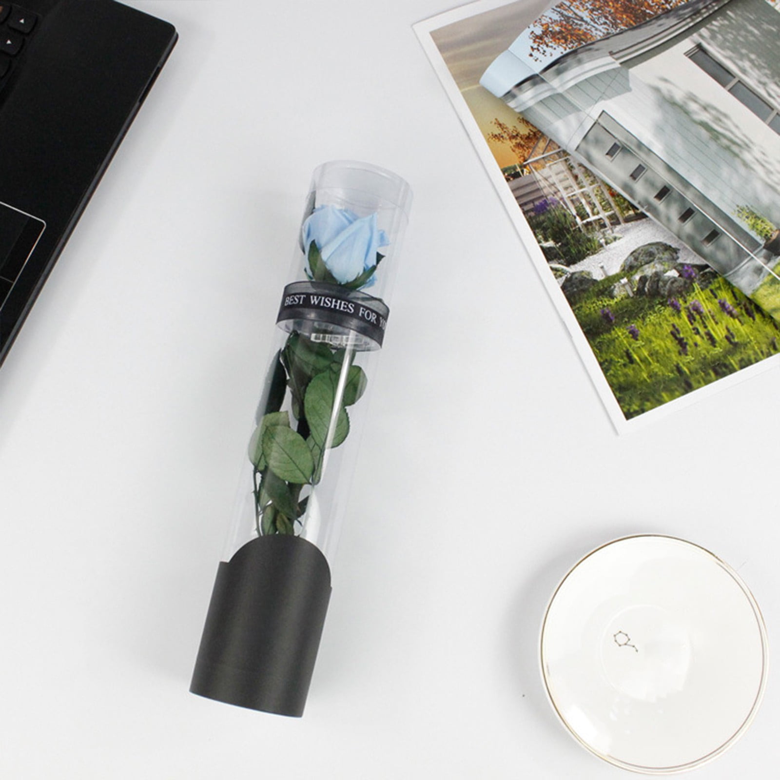 Artificial Flowers,Valentines Rose Gift For Her Gifts For Women Red ...