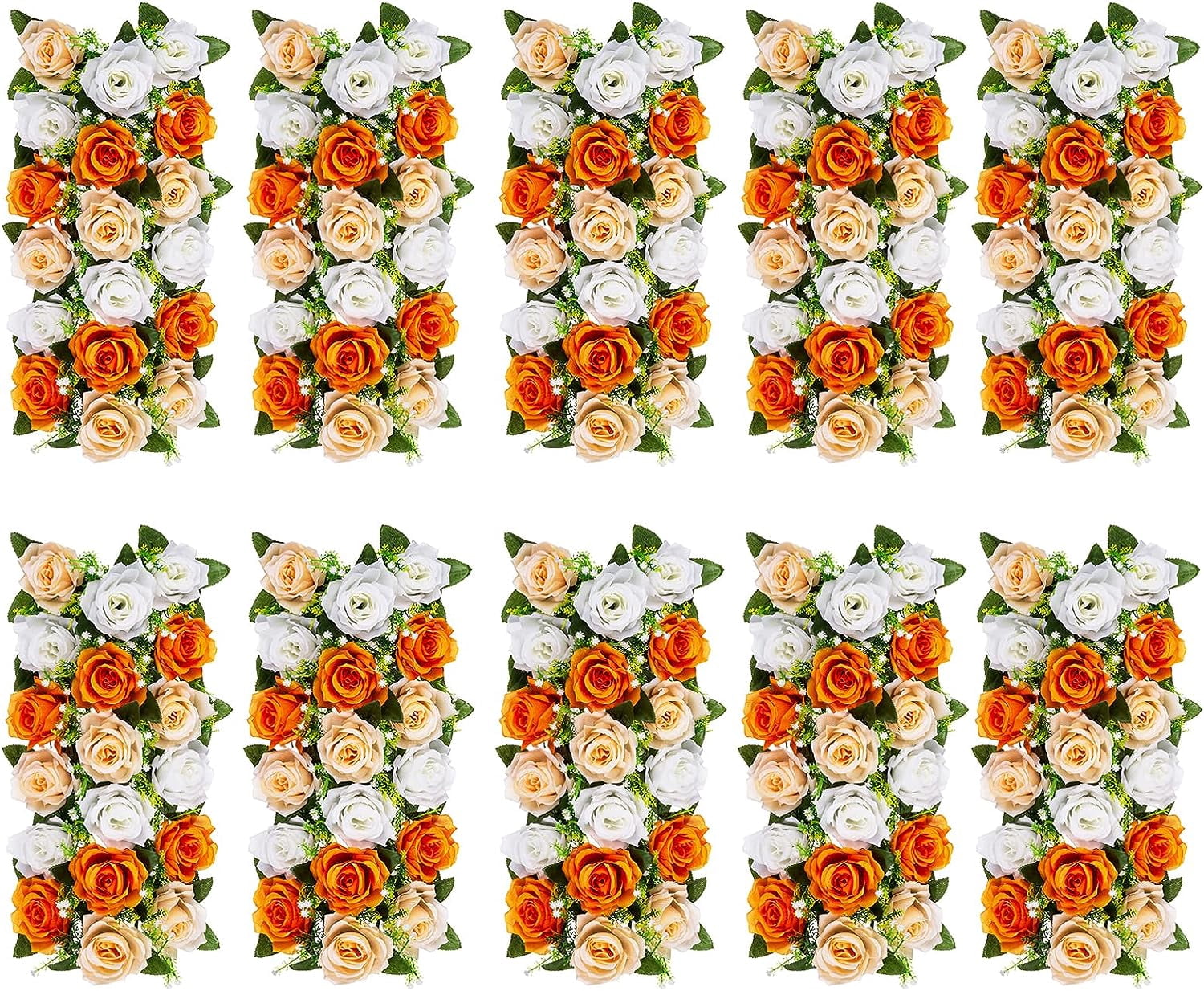 Artificial Flowers Wedding Centerpieces Decorations Fake Flowers 10 Pcs ...
