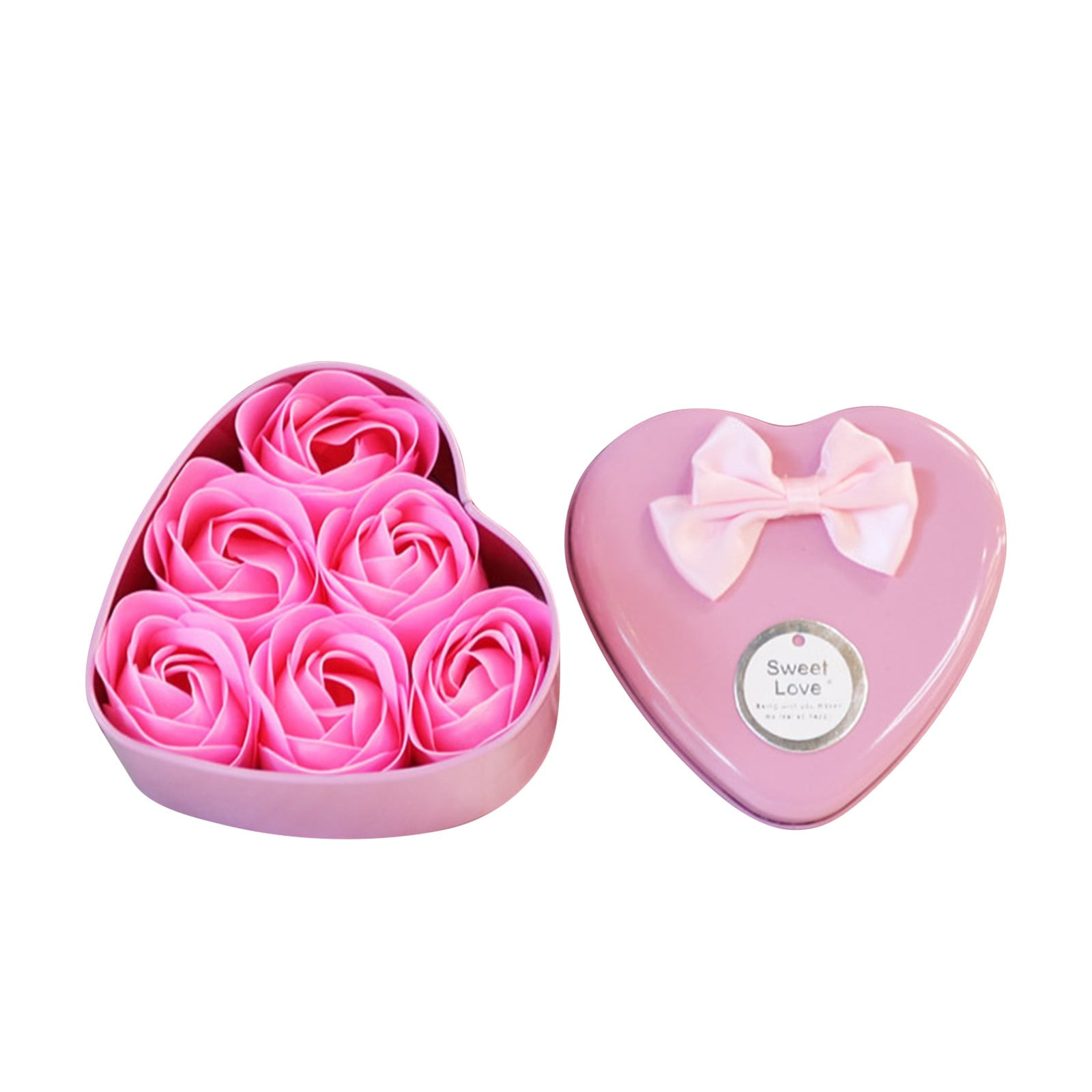 Artificial Flowers Wedding Heart Body Gift Rose Scented Flower 6Pcs ...