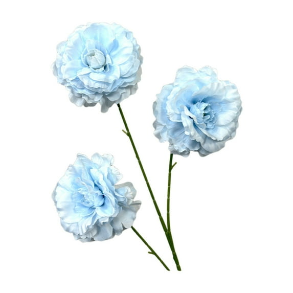 Artificial Flowers Zinnias Silk Flowers with Stems Blue Zinnia Elegans ...