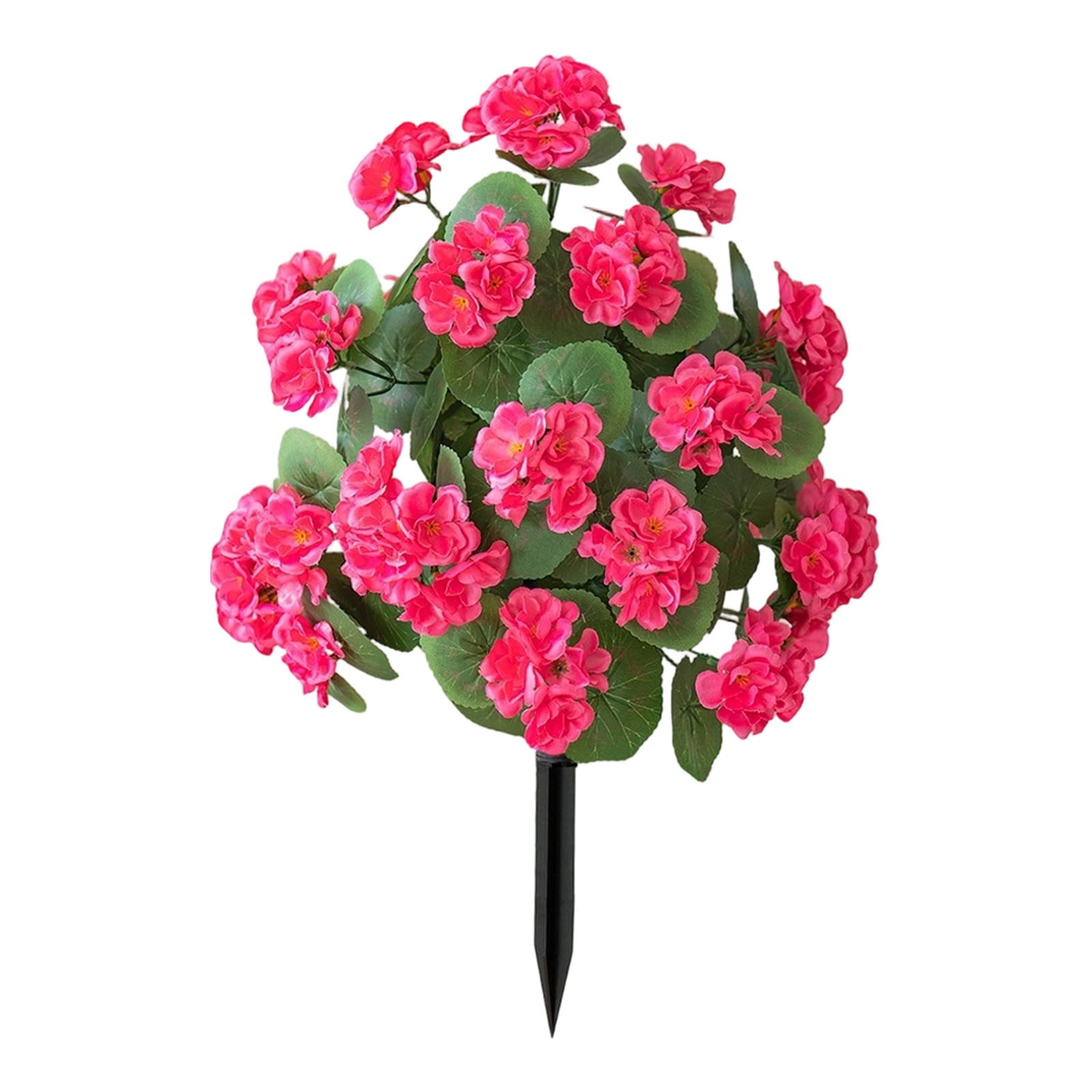 Artificial Flowers for Outdoors with Ground Stakes, 22.44-Inch Lifelike ...