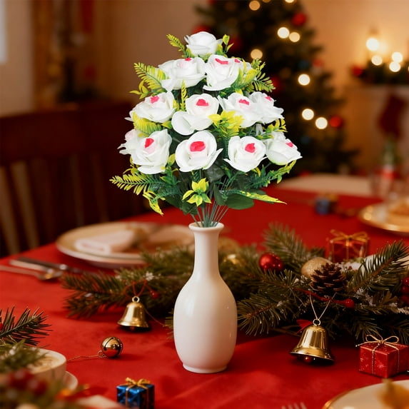 Artificial Flowers in The Vase Realistic Simulated Flower Simulation 12 ...
