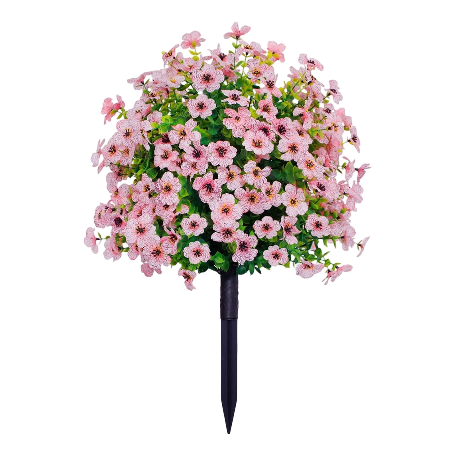 Artificial Flowers with Ground Spikes Uv Resistant Fake Bushes Faux ...