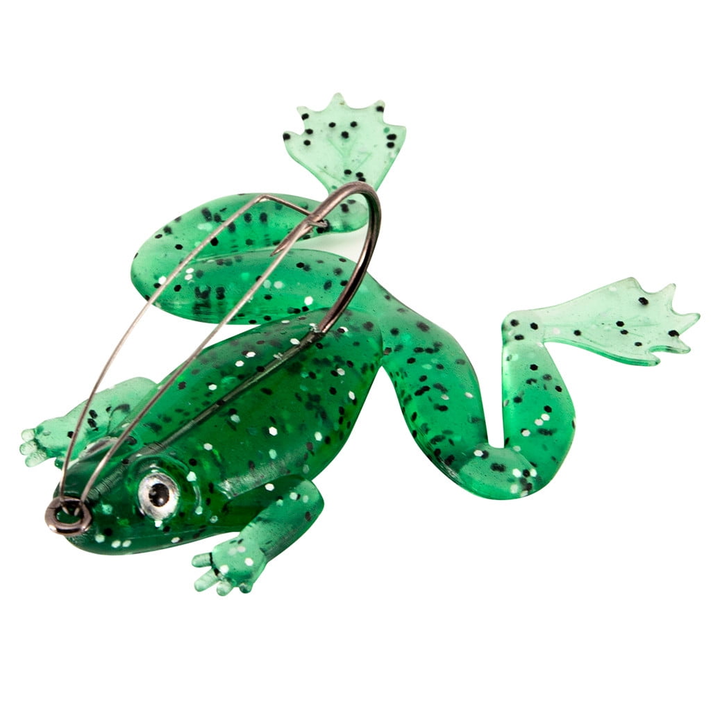 Artificial Frog Fishing Lure With Hook, 2.36 Inch Lifelike Soft Bait ...