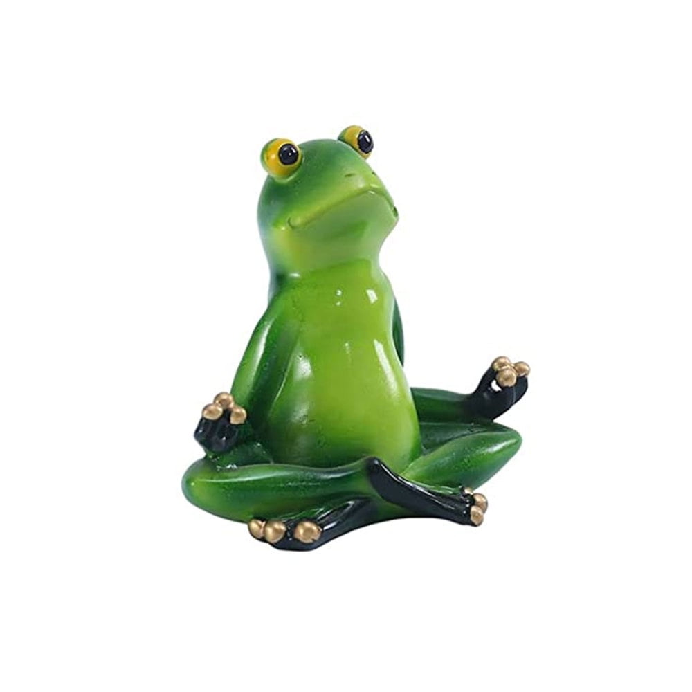 Artificial Frog Garden Statue Different Yoga Poses Interesting Decor ...