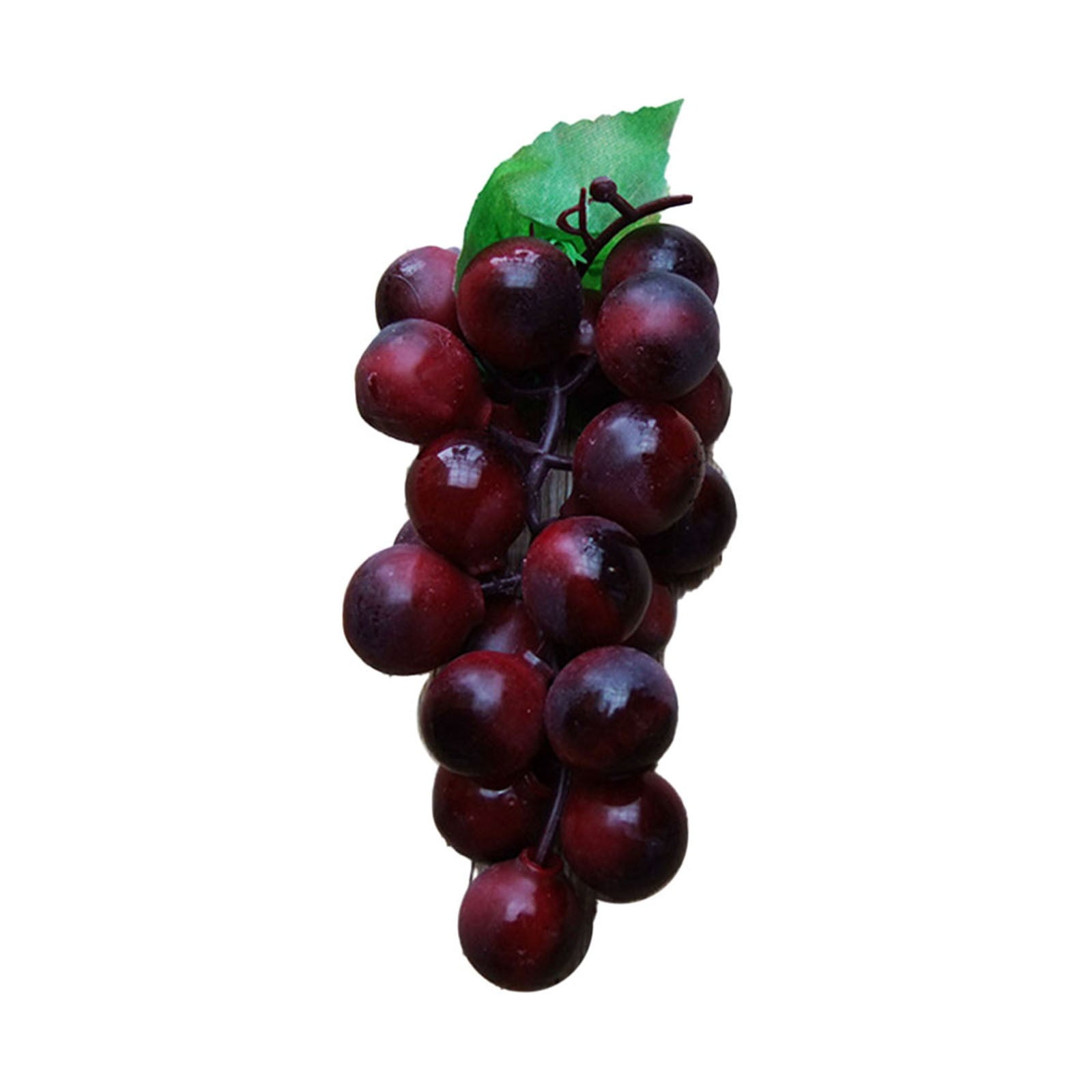 Artificial Fruit Grapes Plastic Fake Leaves Home Garden Food ...