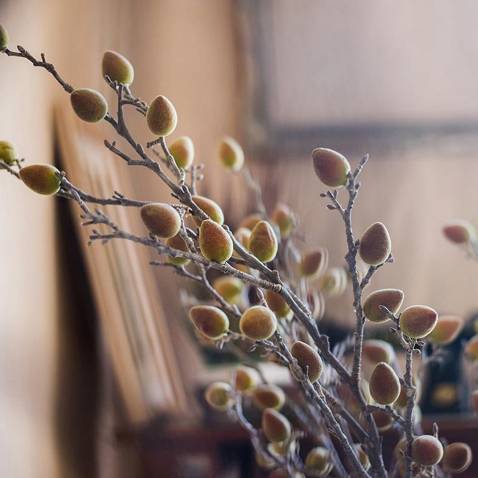 Artificial Fruit Mountain Peach Stem 40" Tall Silk Plant - Walmart.com