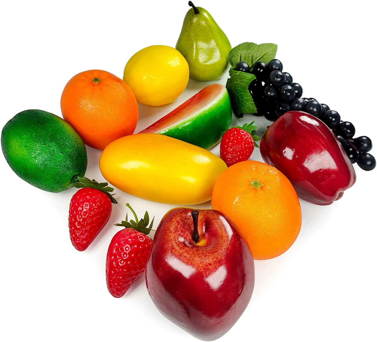 Artificial Fruits Pack, Fake Fruits for Home Decor, Simulation Fruit ...