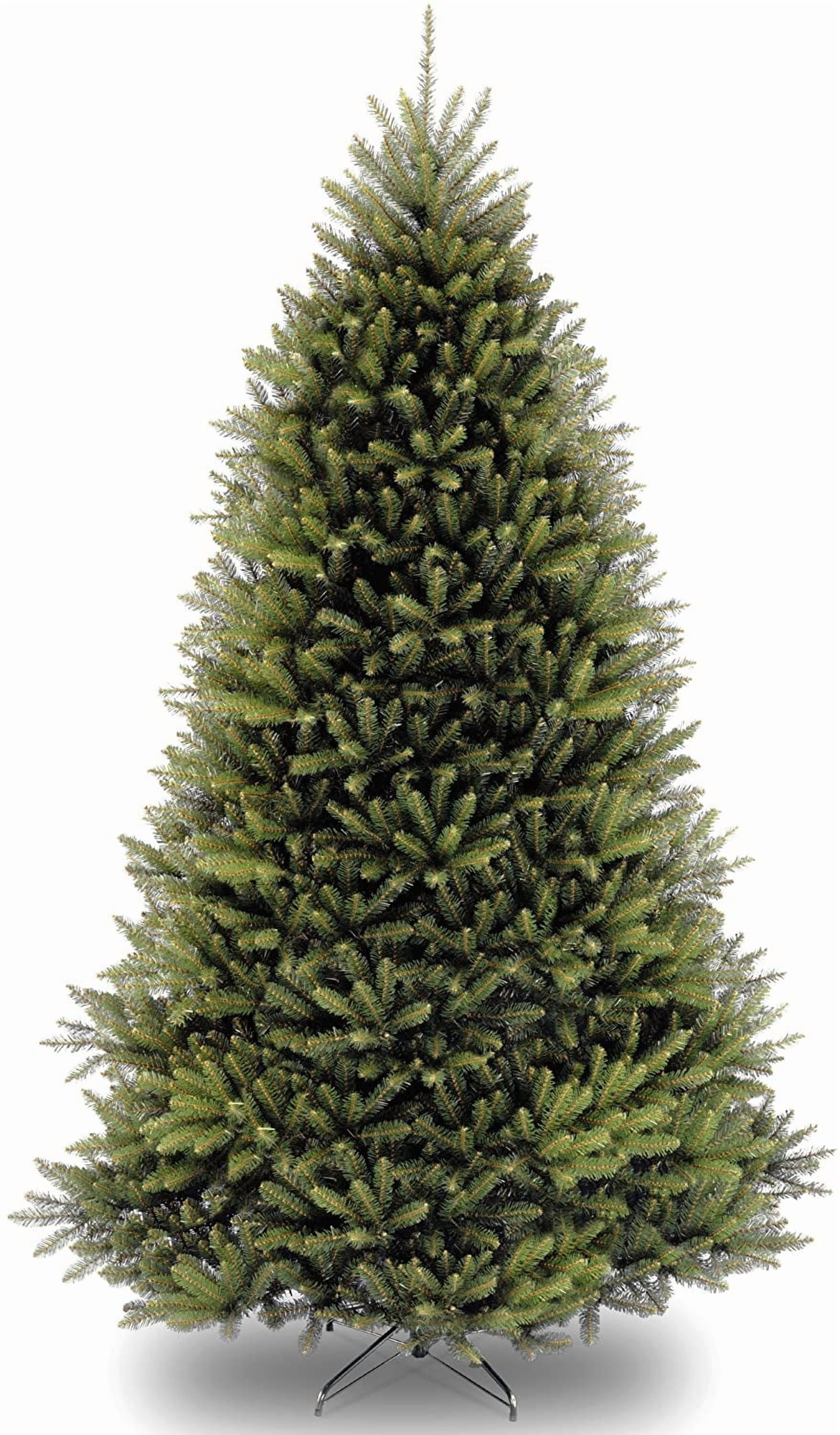 Artificial Full Christmas Tree, Green, Includes Stand, 6.5 Feet ...
