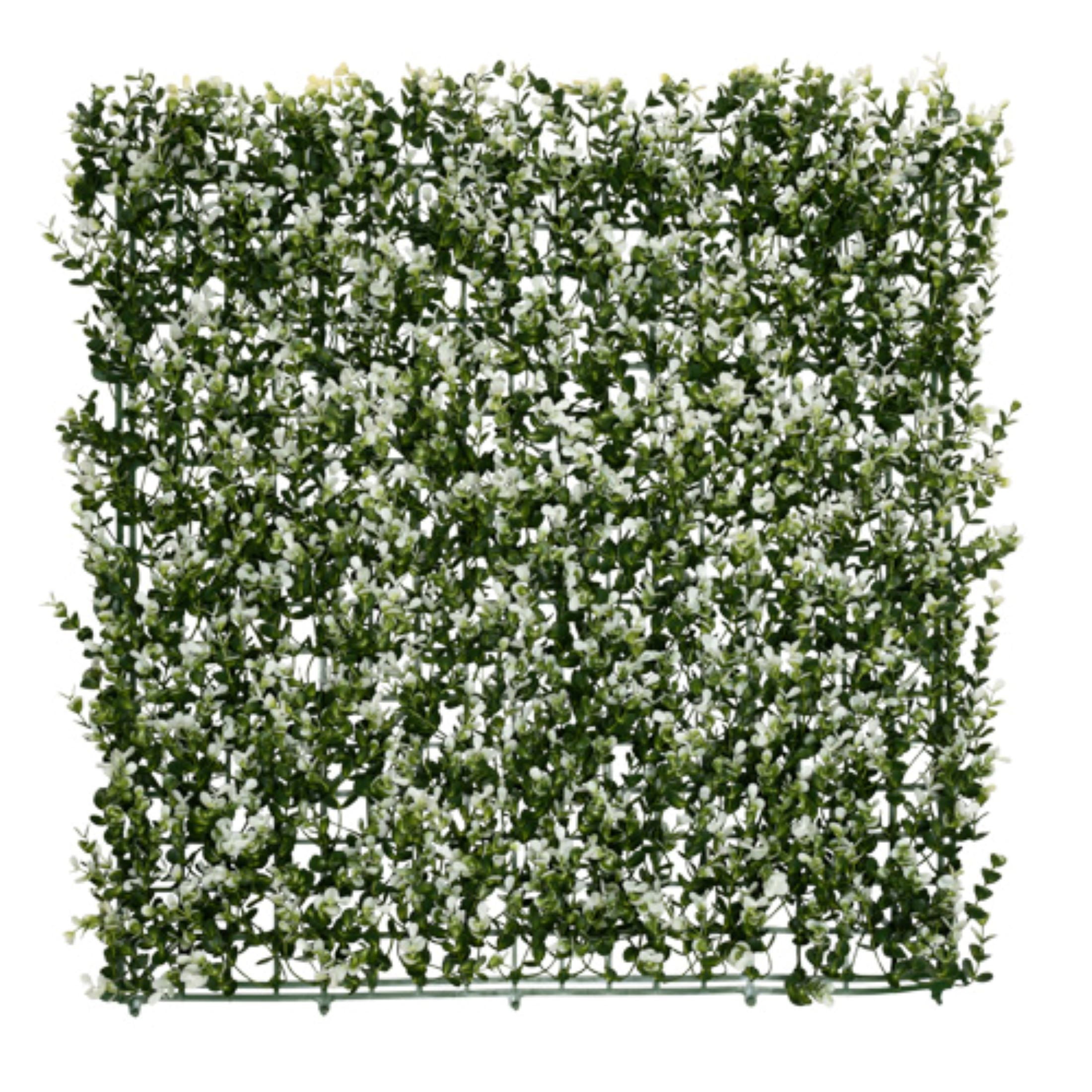 Artificial Garden Design White Buxus 20"x 20" Panels (6) - Walmart.com