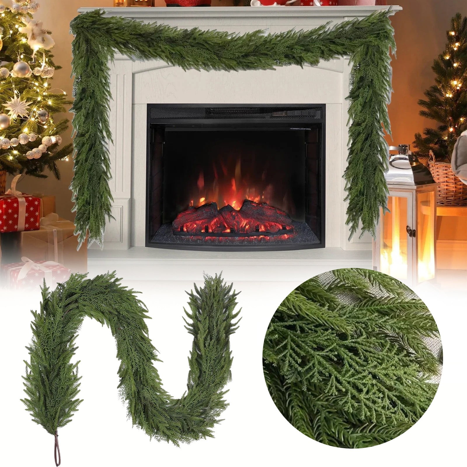 Artificial Garland, 1.5m Farmhouse Fake Vines for Room Decor, Faux ...