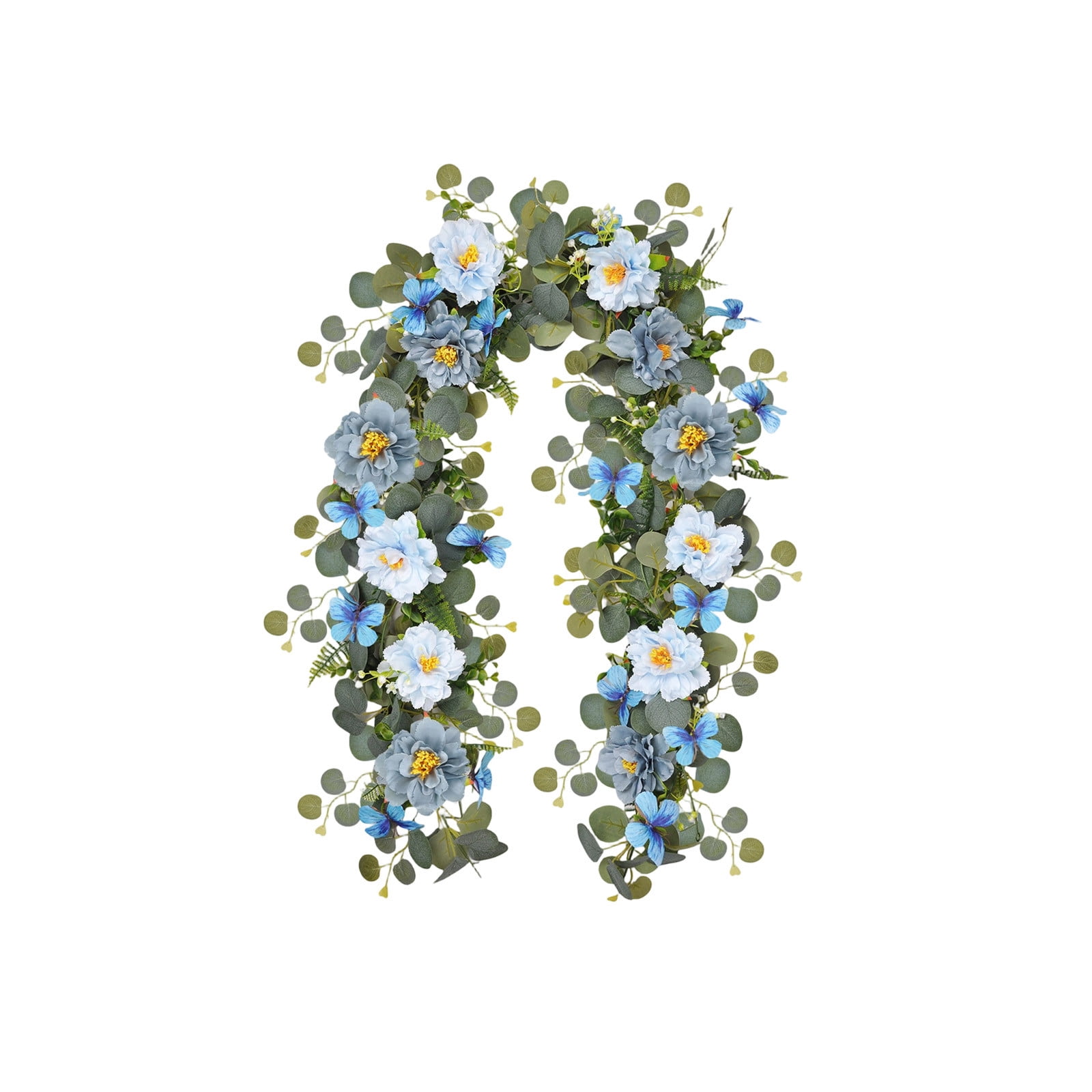 Artificial Garland with Flowers,Easter Garland, Faux Floral Garlands ...