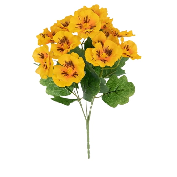 Artificial Geranium Begonia Flower Arrangement Faux Plant for Home ...