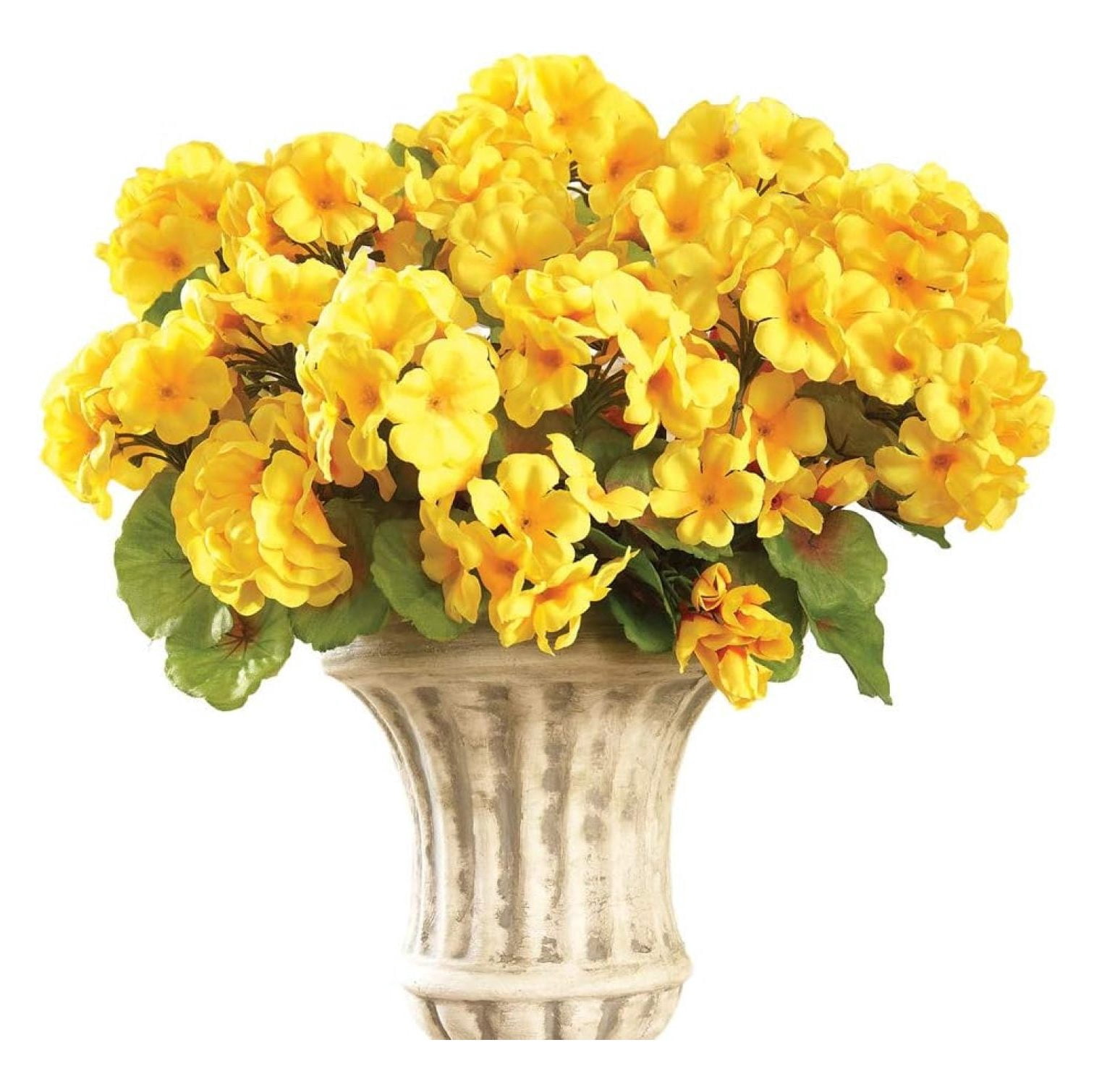Artificial Geranium Floral Bush, Set of 3 - Maintenance Artificial ...