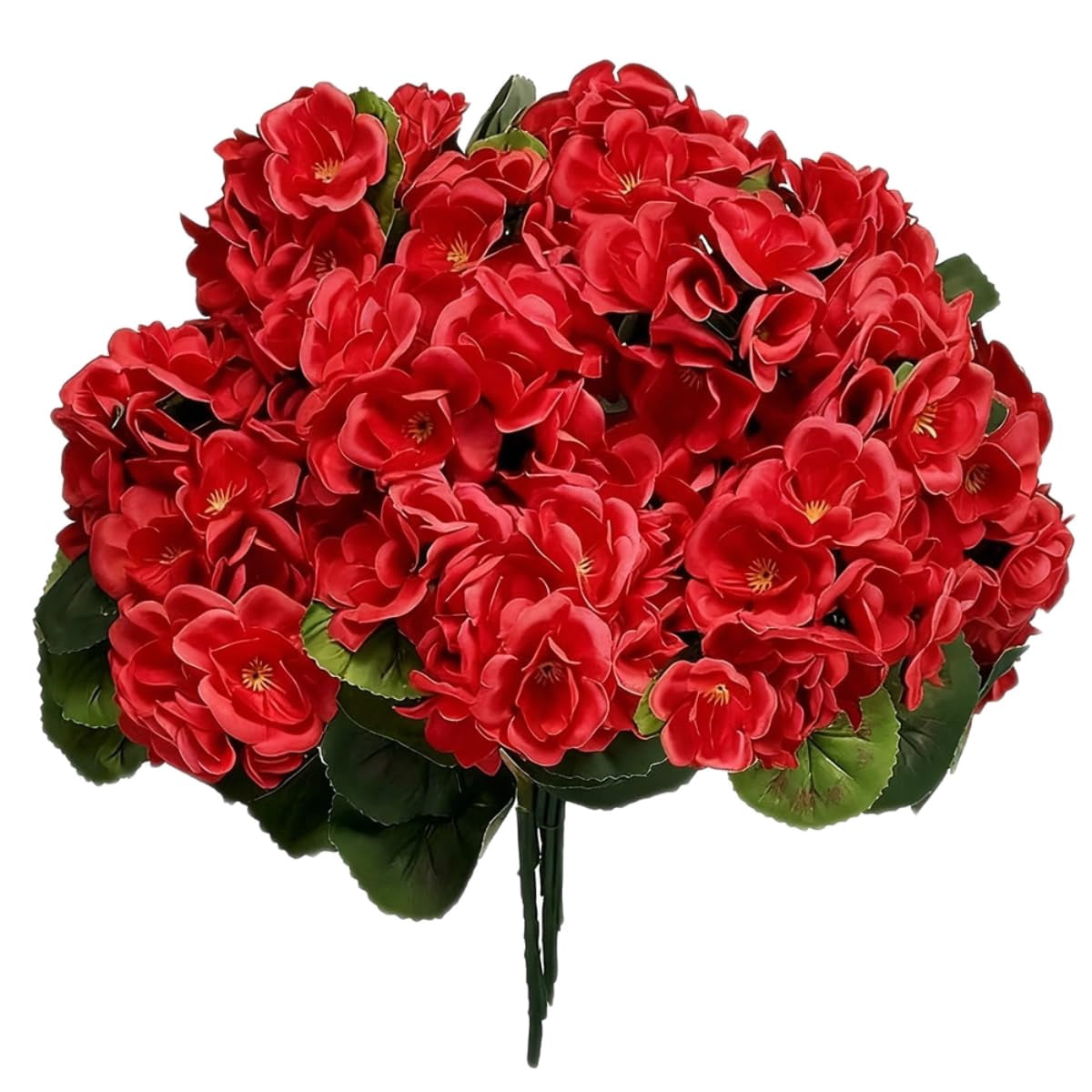 Artificial Geranium Flowers Red 8 Pack Outdoor Home Decoration ...