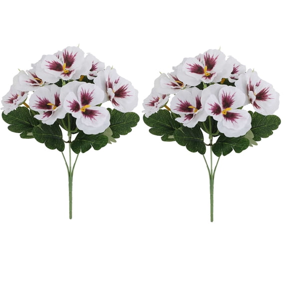 Artificial Geraniums Outdoor Silk Flowers for Floral Home Decor Indoor ...