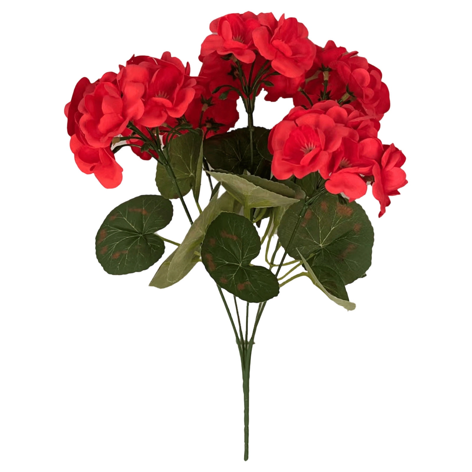 Artificial Geraniums Outdoor UV Resistant Faux Flowers - Realistic Silk ...