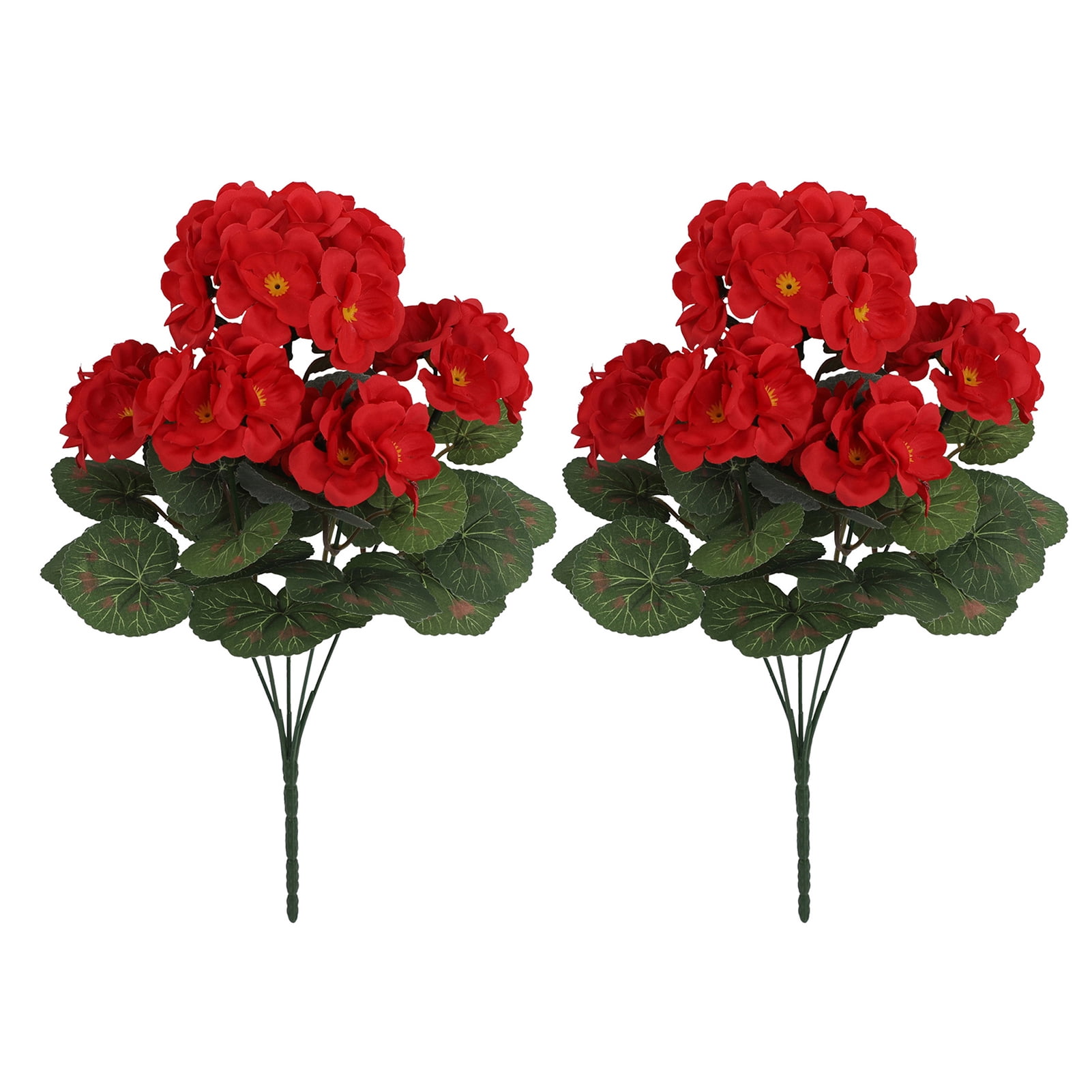 Artificial Geraniums Realistic UV Resistant Fake Flower Wedding Party ...