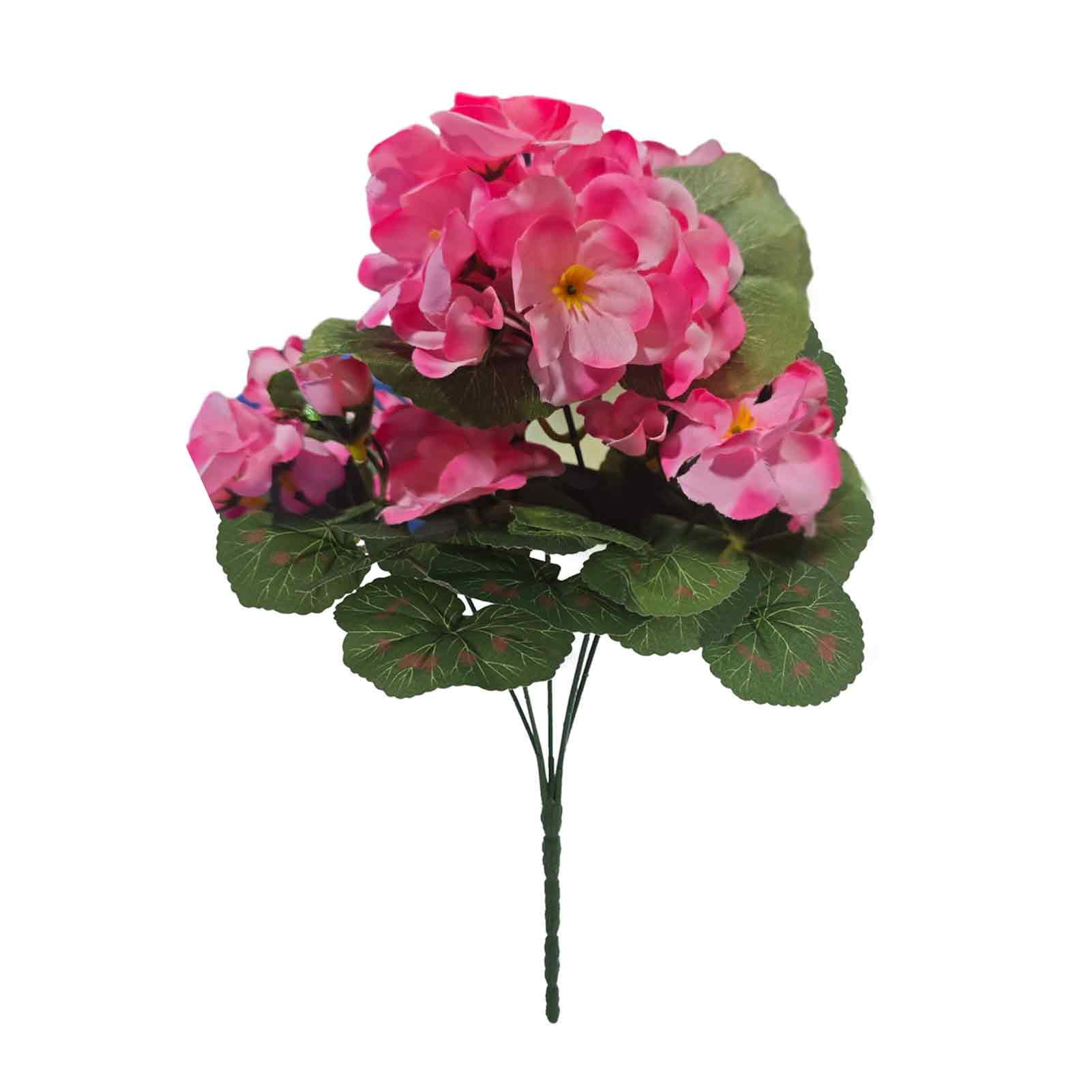 Artificial Geraniums Realistic UV Resistant Fake Flower Wedding Party ...