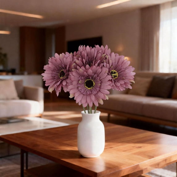 Artificial Gerbera Daisy Flowers 12" Fade Resistant for Vase Wedding ...