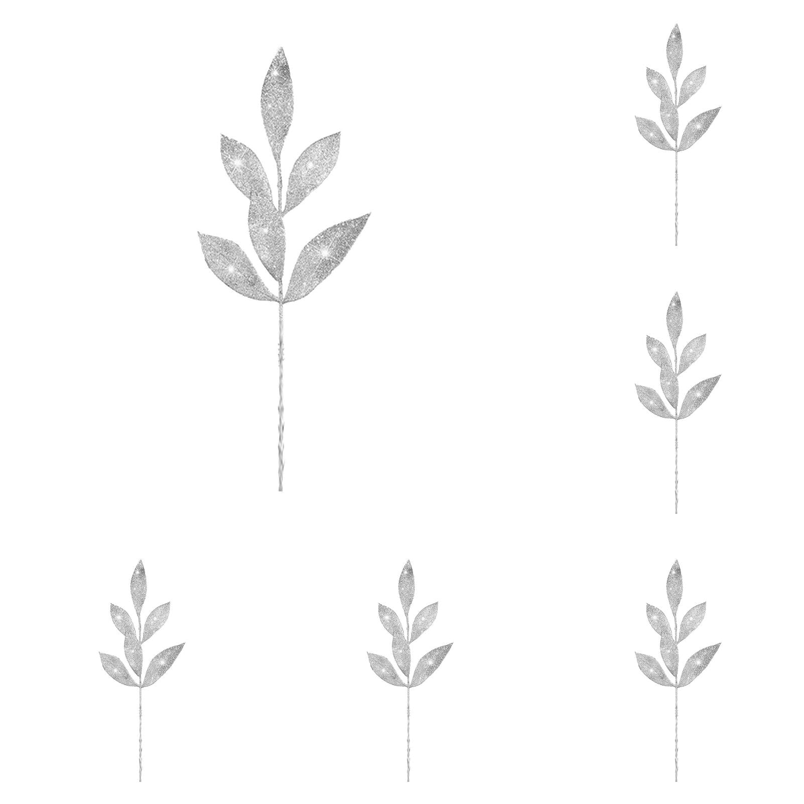 Artificial Glitter Branches Verdsylv Artificial Glitter Gold Glittered ...