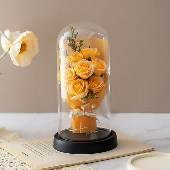 Artificial Gold Roses Bouquet for Boyfriend Girlfriend Mom Romantic ...
